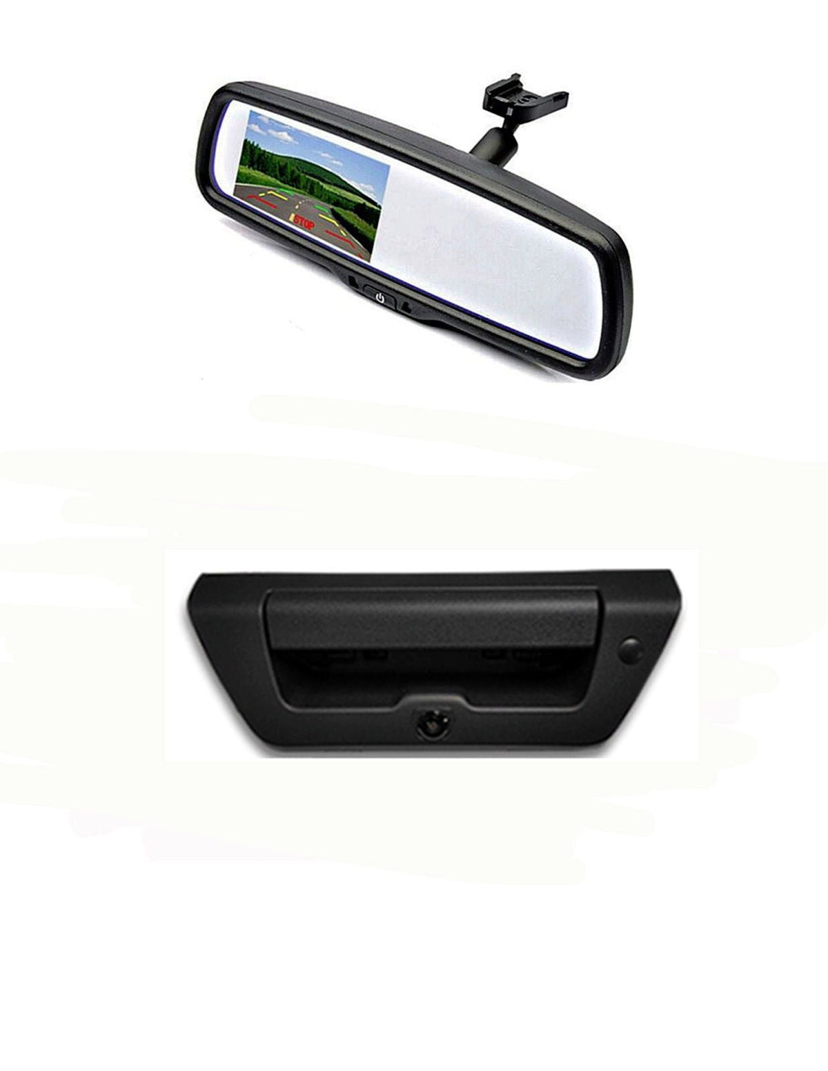 Tailgate Backup Camera & 4.3" Mirror Monitor for 2015-2017 Ford F150 T ...