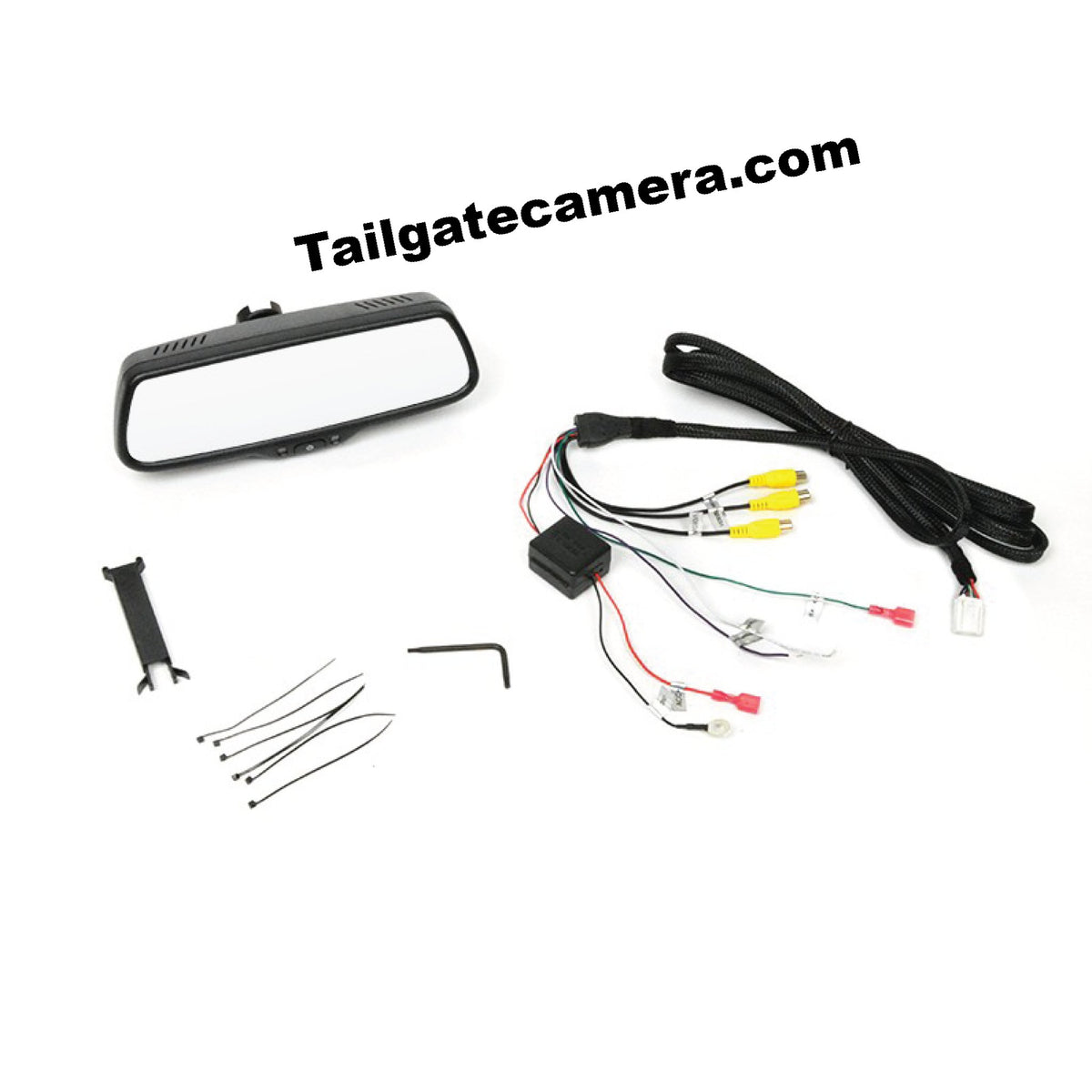 7.3" LCD Video Display Mirror WITH 3 INPUTS SUPERWIDE LCD ...