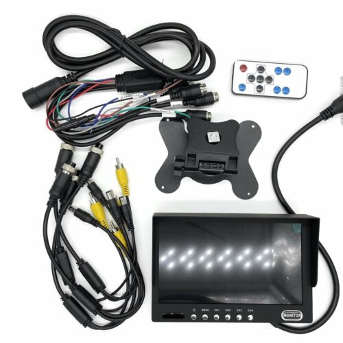 Commercial 7" Dash Monitor Display Screen - 2 Video inputs/channels ...