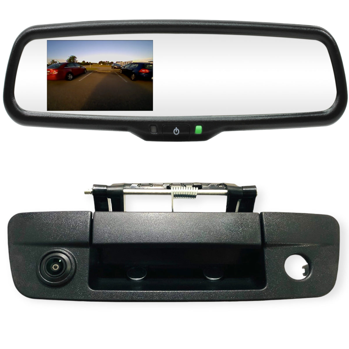 Tailgate Backup Camera & 4.3 Mirror Monitor for 2009-2018 Dodge Ram Tr ...