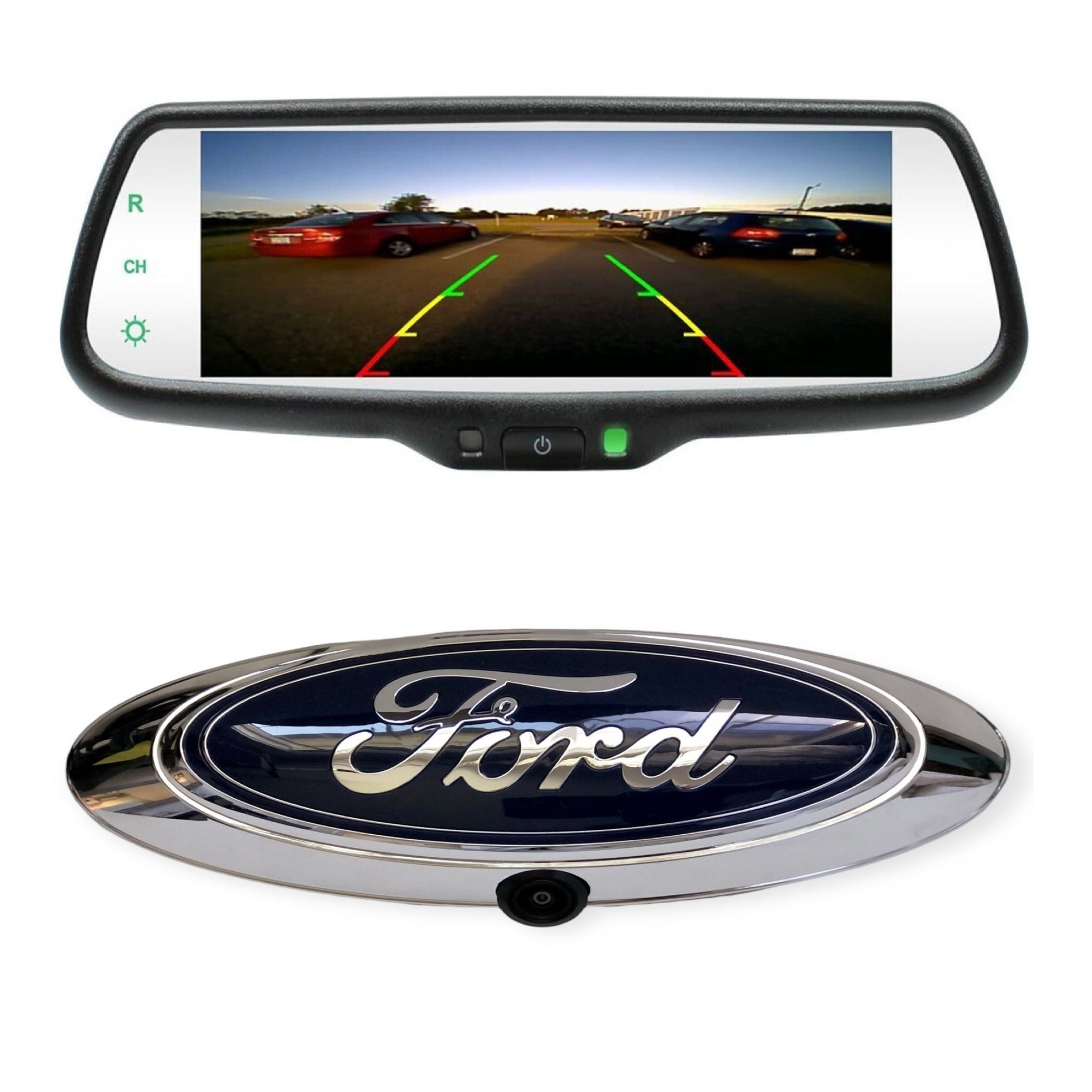 Ford Emblem Camera & 7.3” Mirror| Tailgatecamera.com
